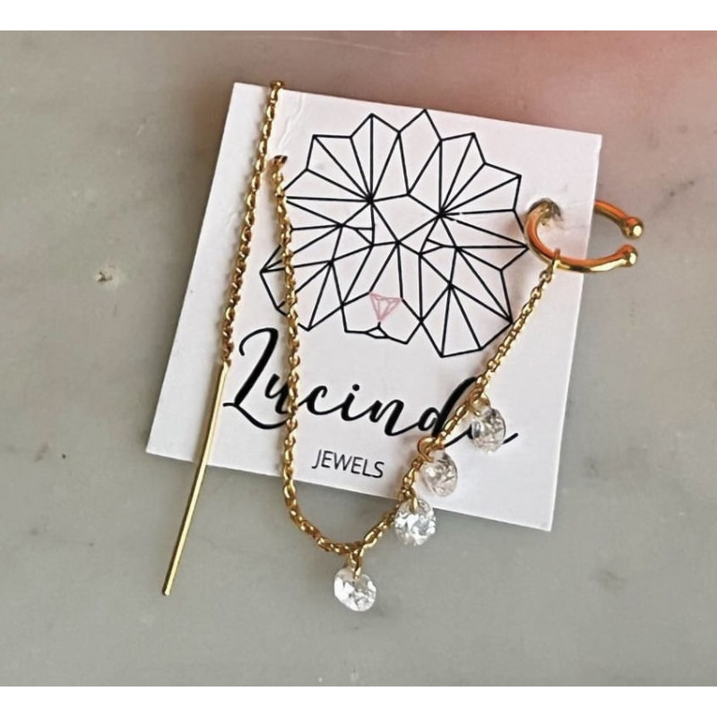 EAR CUFF LINE & STONES